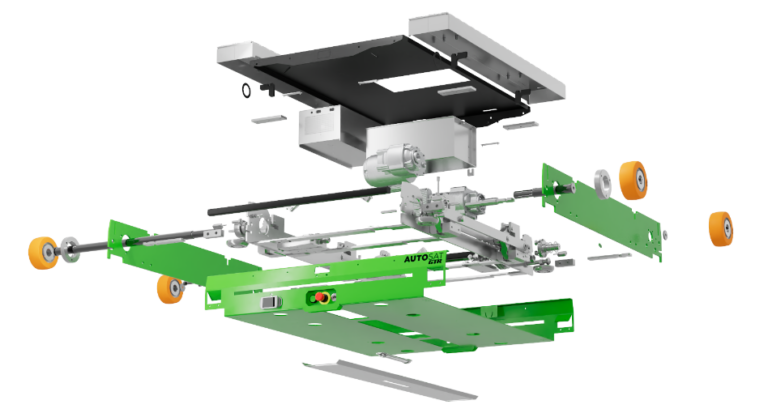 Semi-automatic shuttle for pallet storage - AutosatGTR